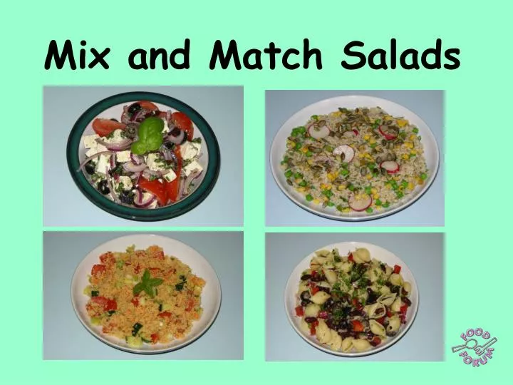 PPT - Mix and Match Salads PowerPoint Presentation, free download - ID ...