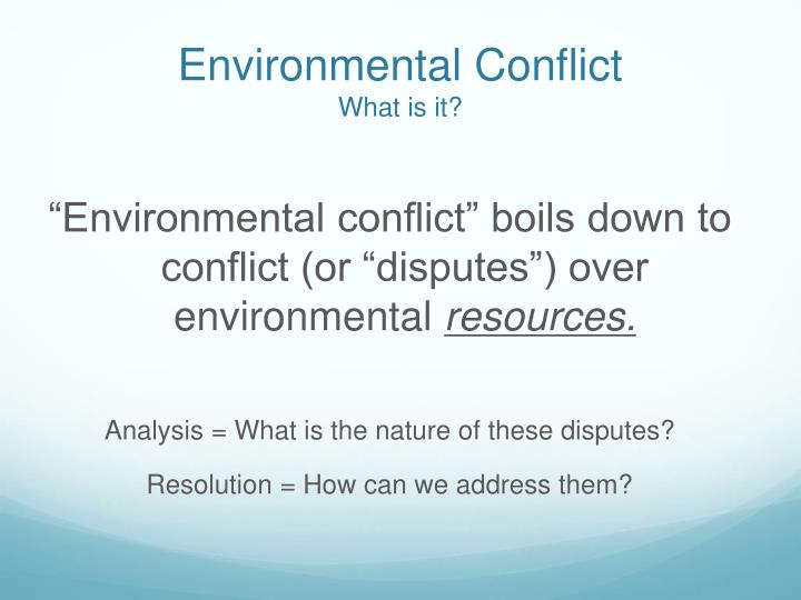 PPT - Water Conflict: Global Issues and Cooperative Opportunities ...