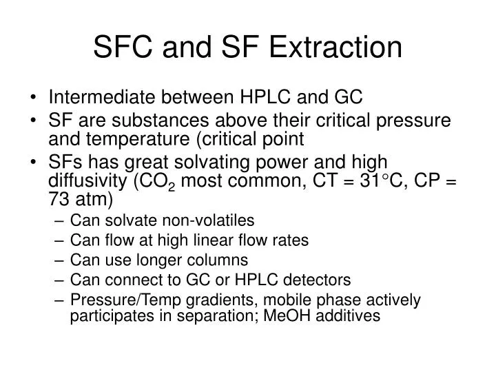 PPT - SFC and SF Extraction PowerPoint Presentation, free download - ID ...