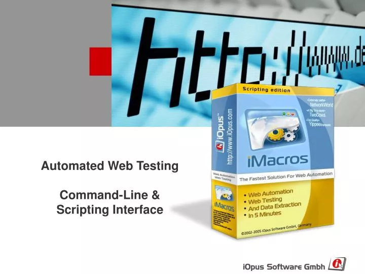 Ppt Automated Web Testing Command Line And Scripting Interface 3028