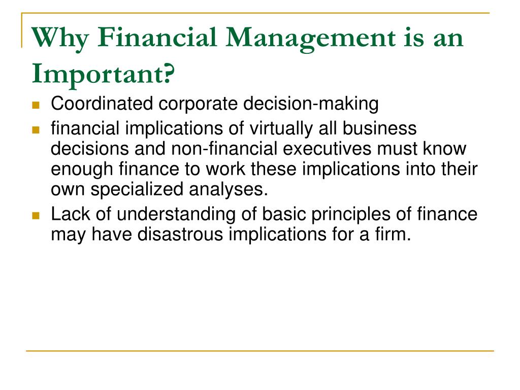 Ppt Introduction To Financial Management Powerpoint Presentation