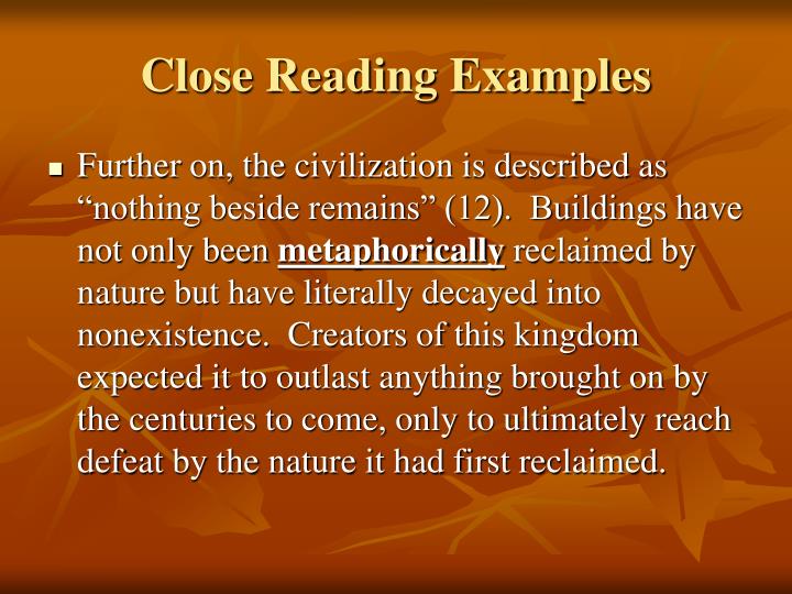 PPT - “Ozymandias” Analysis PowerPoint Presentation - ID:758487