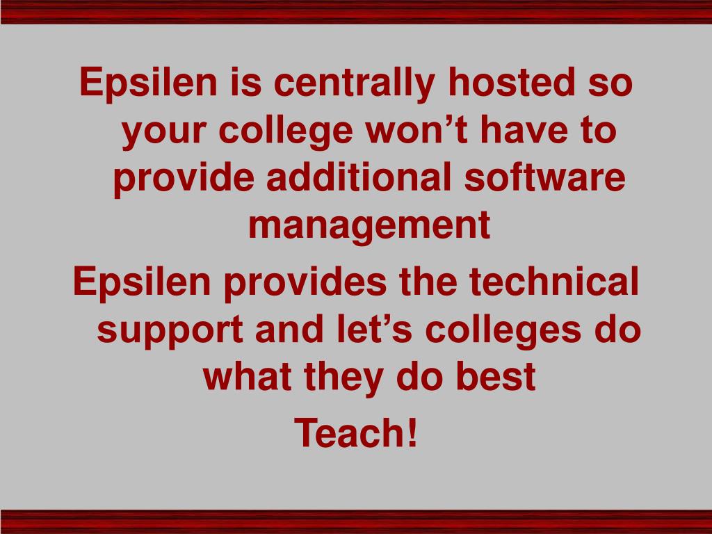 PPT - Epsilen and ePortfolios in California’s Community Colleges ...