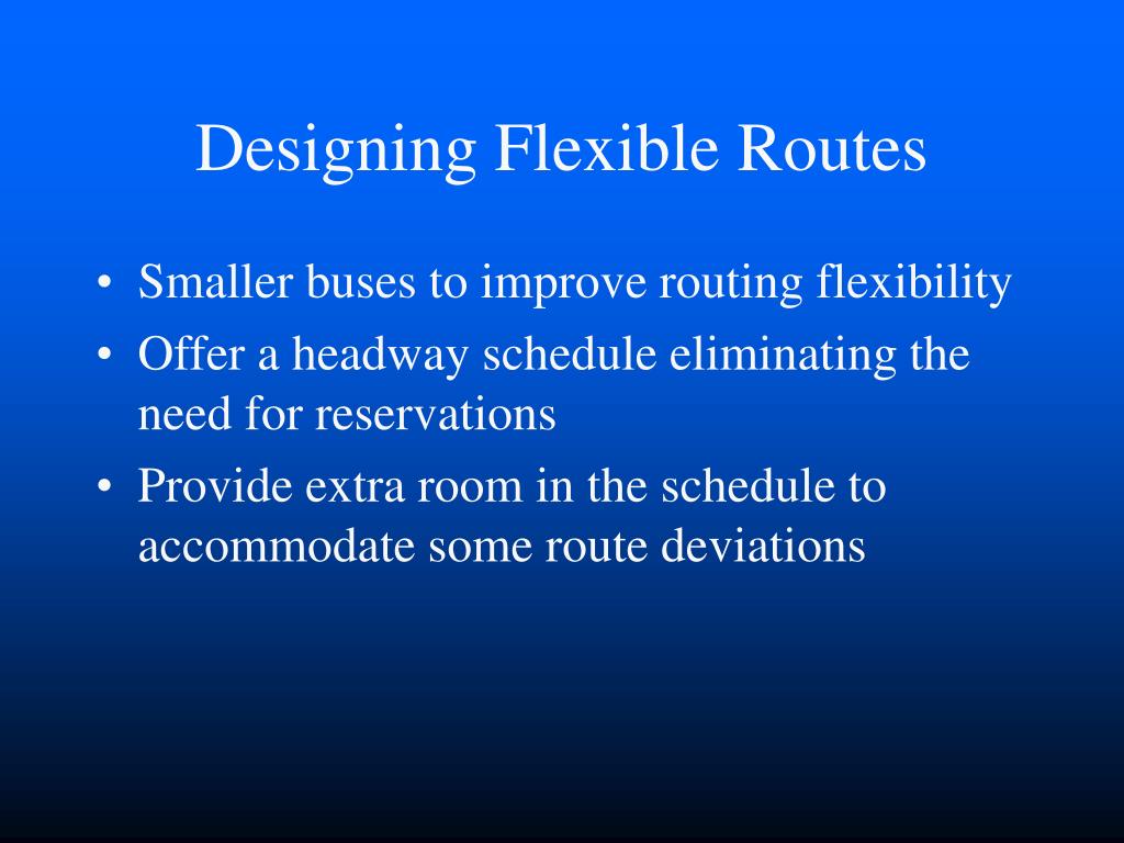 PPT - Flexible Bus Routes PowerPoint Presentation, free download - ID ...