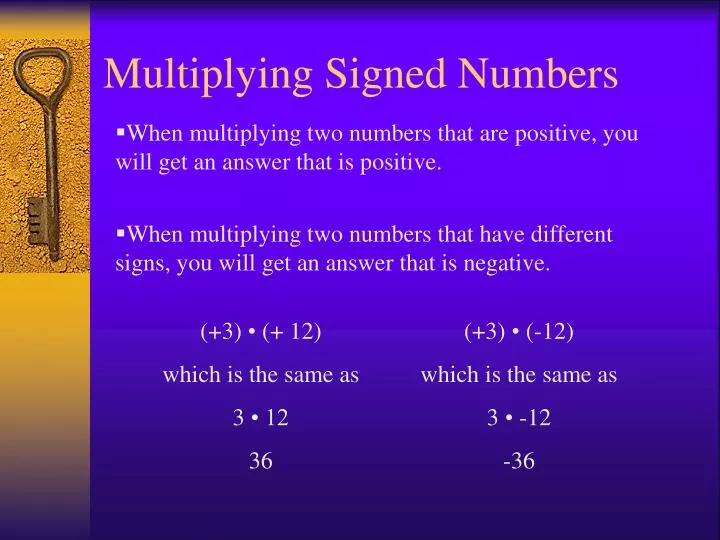 PPT - Multiplying Signed Numbers PowerPoint Presentation, free download ...