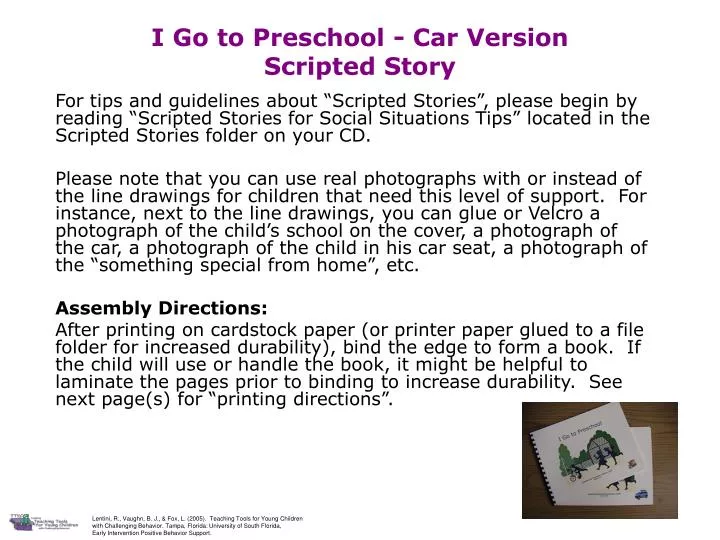 PPT - I Go to Preschool - Car Version Scripted Story PowerPoint ...