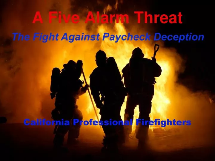 PPT - A Five Alarm Threat PowerPoint Presentation, free download - ID ...