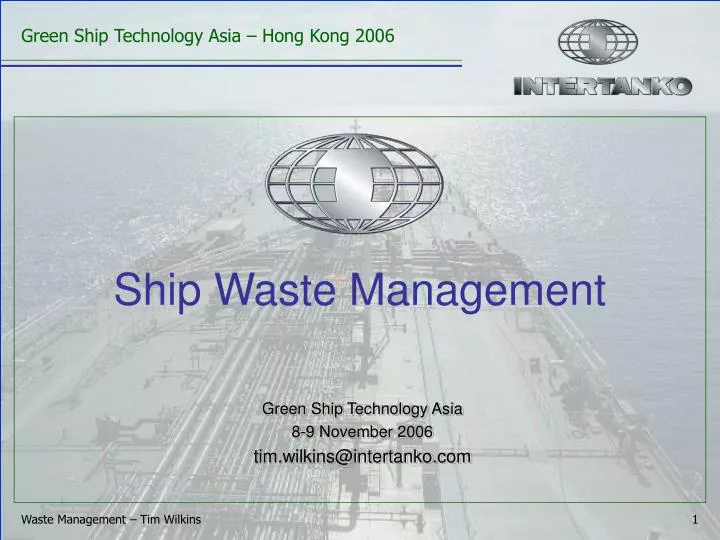 PPT - Ship Waste Management PowerPoint Presentation, free download - ID ...