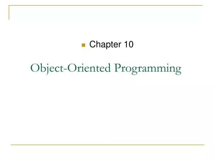 Ppt Object Oriented Programming Powerpoint Presentation Free 0349