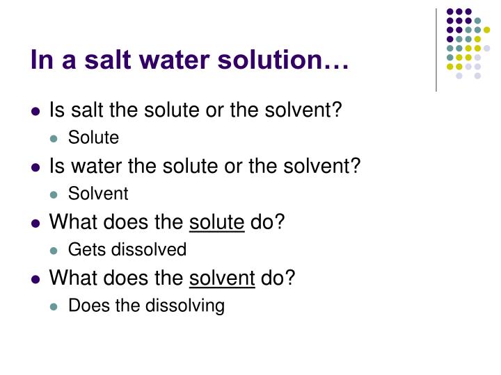 PPT - Solute and Solvent PowerPoint Presentation - ID:761070