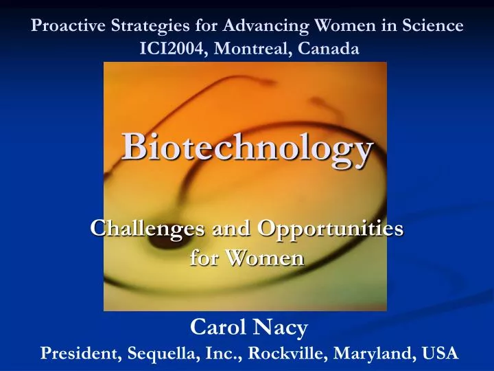 PPT - Biotechnology PowerPoint Presentation, free download - ID:76121