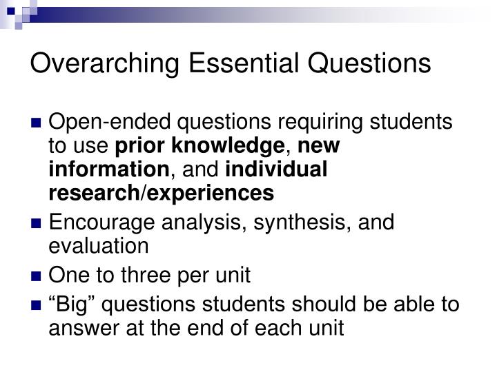 PPT - From Objective to Essential Question PowerPoint Presentation - ID ...
