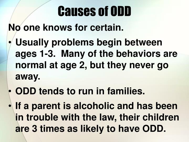 PPT - Oppositional Defiant Disorder and Conduct Disorder PowerPoint ...