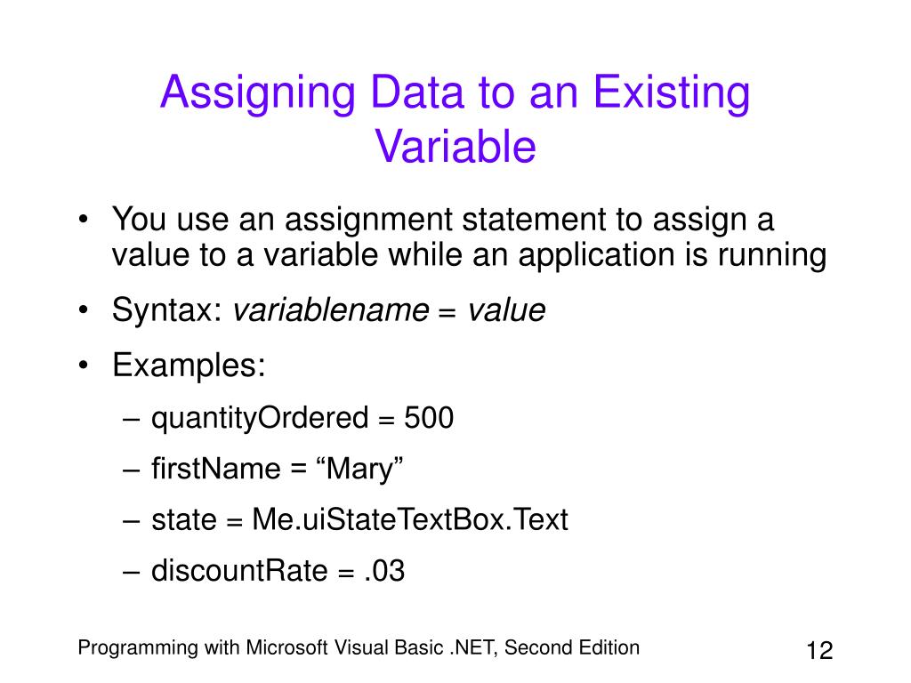 PPT - Chapter 3: Using Variables and Constants PowerPoint Presentation ...
