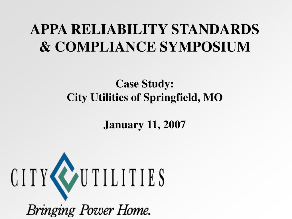 PPT - Enhancing Utility Reliability Compliance Standards PowerPoint ...