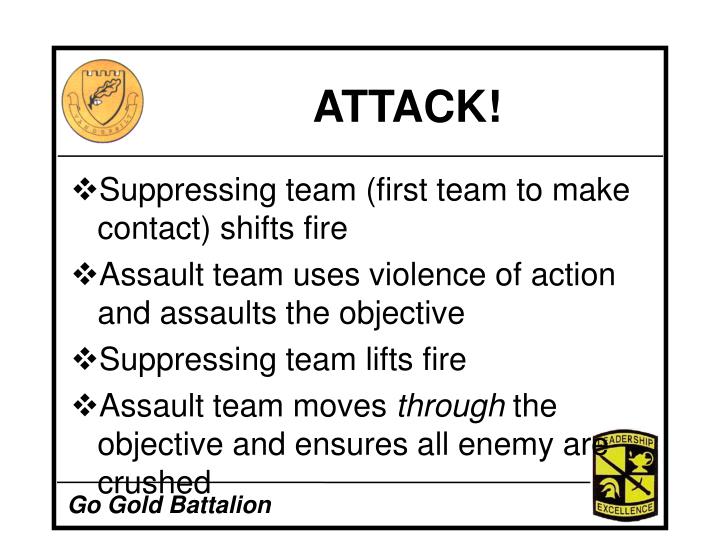 PPT - Conducting a Deliberate Attack on the Squad Level PowerPoint ...