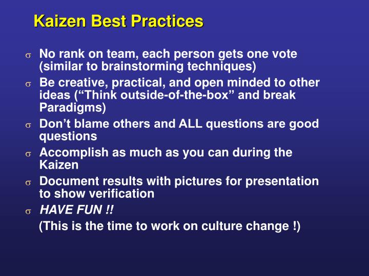 PPT - The Lean Enterprise All About Kaizen PowerPoint Presentation - ID ...