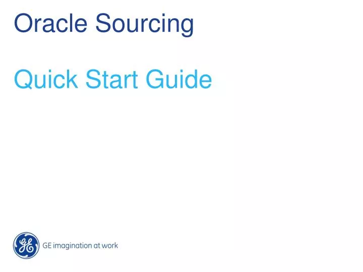 PPT - Oracle Sourcing PowerPoint Presentation, free download - ID:763657