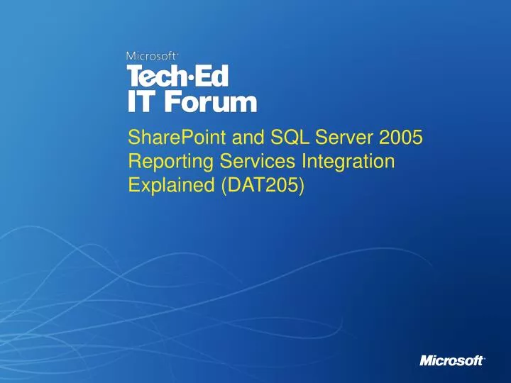 Reporting Services Sharepoint Integration In Sql Server