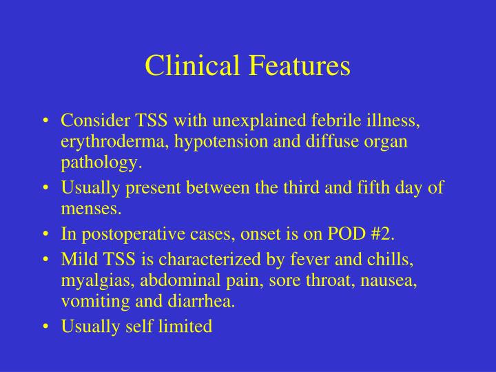 Ppt Toxic Shock Syndrome And Streptococcal Toxic Shock Syndrome