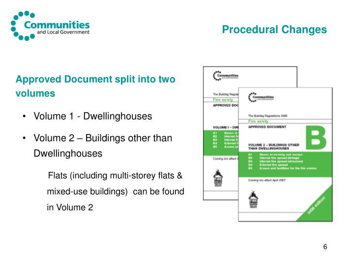 PPT - Changes to Part B (Fire safety) of the Building Regulations and ...