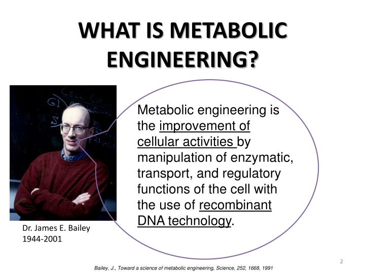 PPT - METABOLIC ENGINEERING: Microorganisms as tools in chemistry ...