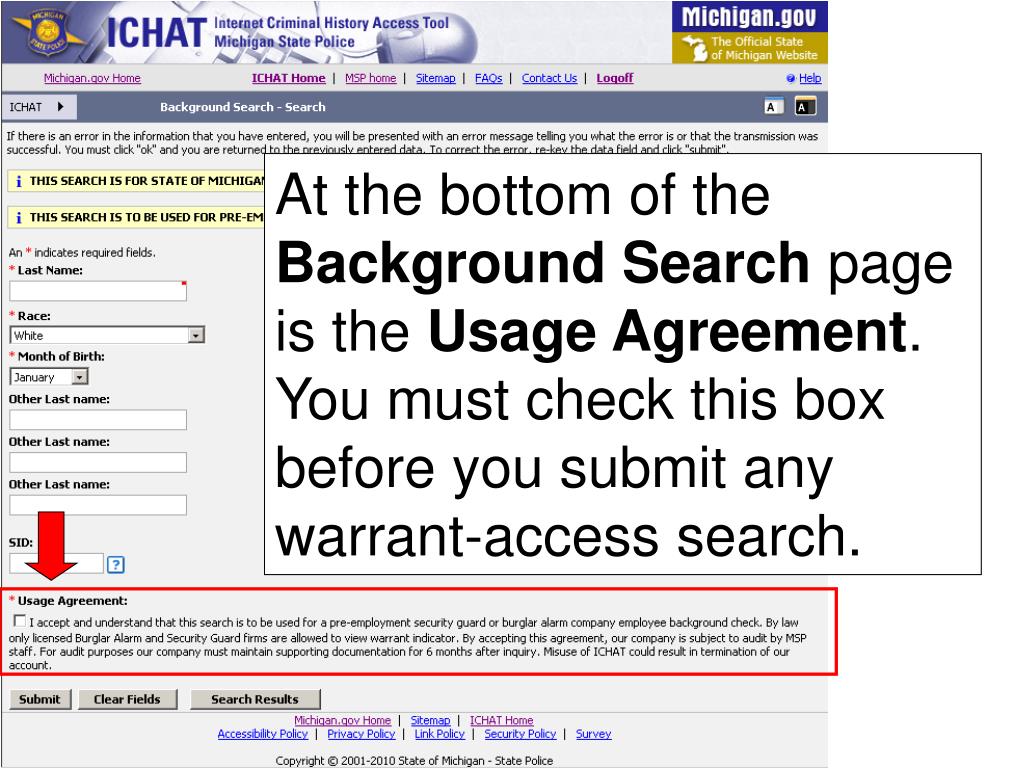 PPT - Welcome to ICHAT The Michigan State Police Internet Criminal ...