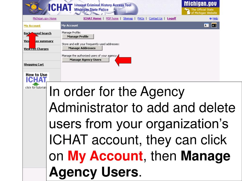 PPT - Welcome to ICHAT The Michigan State Police Internet Criminal ...