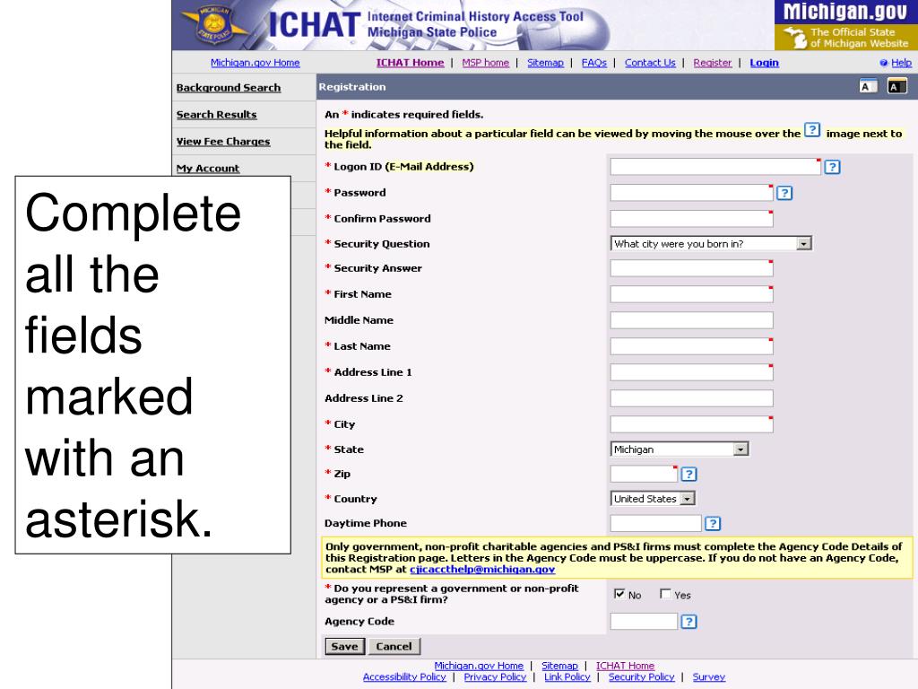 PPT - Welcome to ICHAT The Michigan State Police Internet Criminal ...