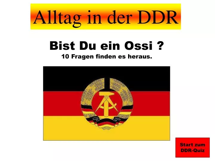 PPT - Alltag in der DDR PowerPoint Presentation, free download - ID:765393