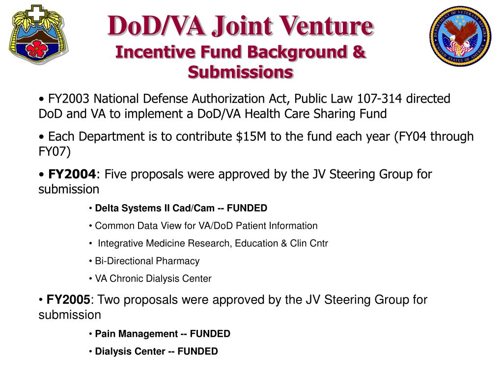 PPT - VA/DoD Joint Venture between Tripler Army Medical Center and VA ...