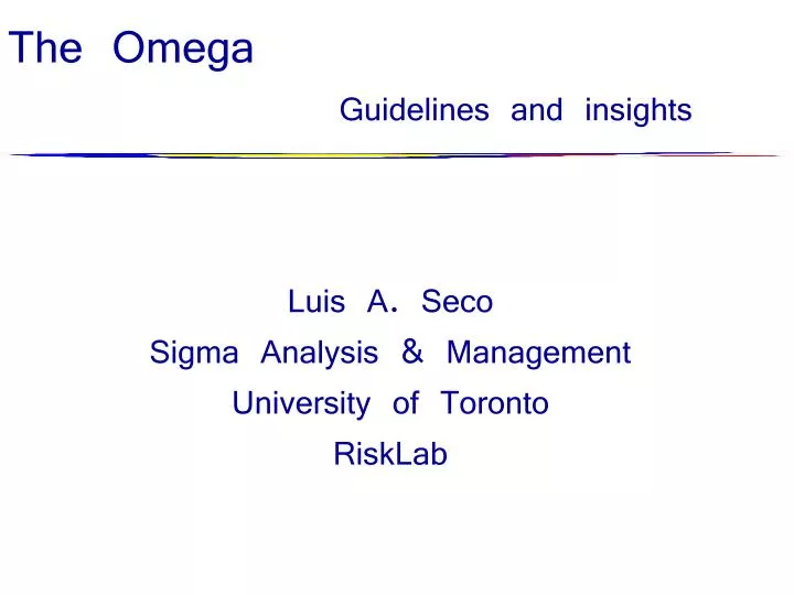 PPT - The Omega PowerPoint Presentation, free download - ID:767120