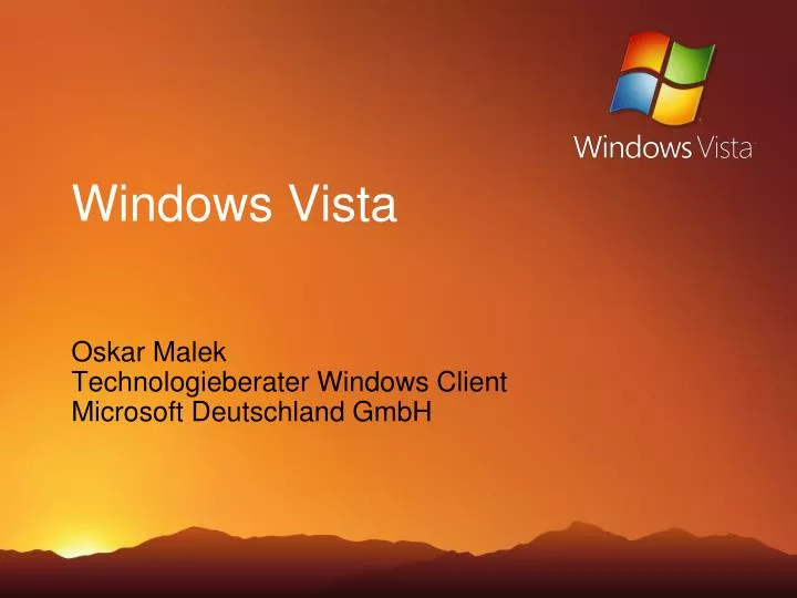 PPT - Windows Vista PowerPoint Presentation, free download - ID:767310