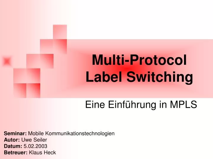 PPT - Multi-Protocol Label Switching PowerPoint Presentation, free ...