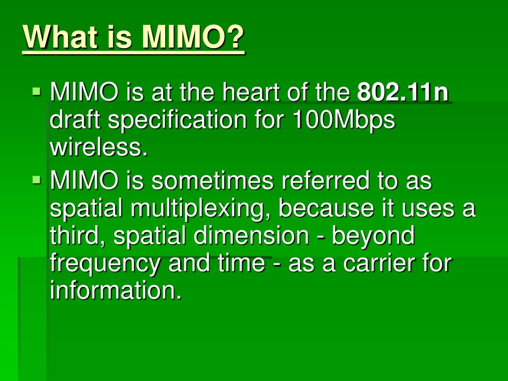 Ppt Multiple Input And Multiple Output Mimo Mee Moh Or My Moh Powerpoint Presentation
