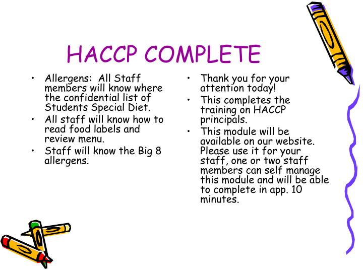 PPT - HACCP TRAINING PowerPoint Presentation - ID:768770