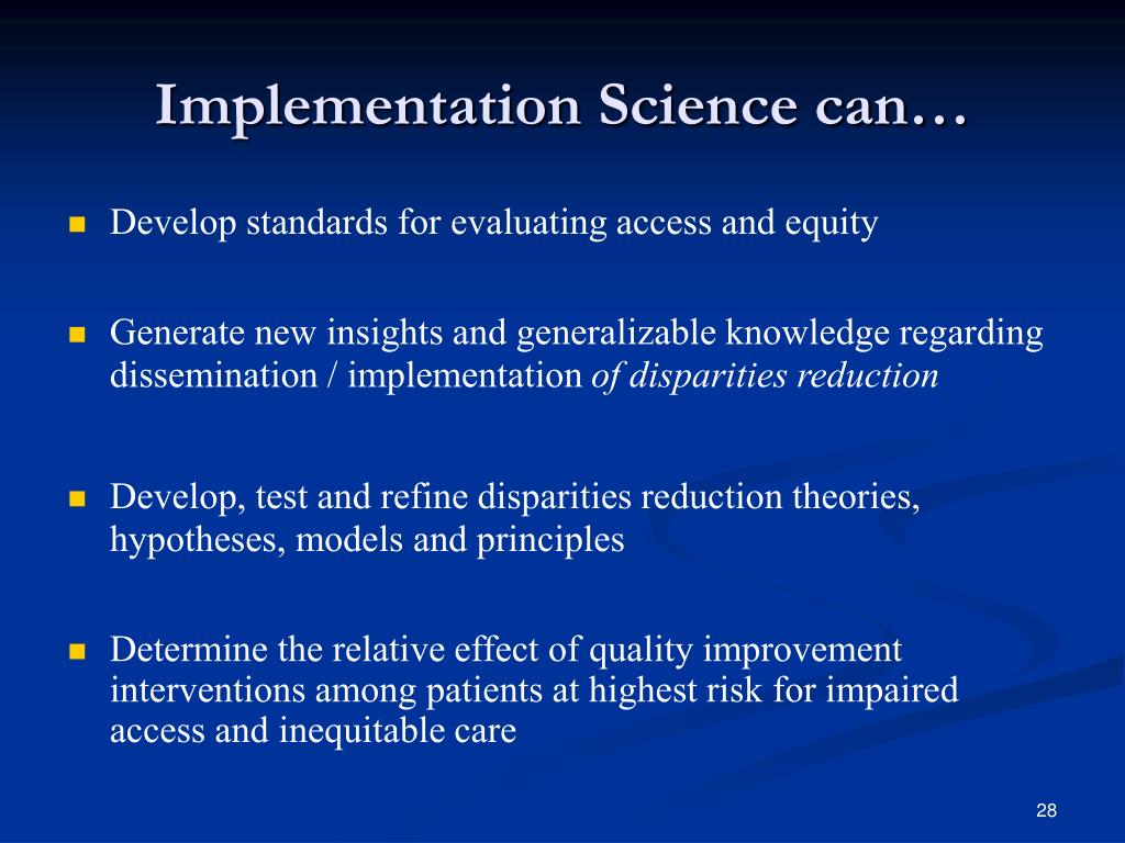 Ppt Using Queri And Implementation Science Theories And Frameworks To