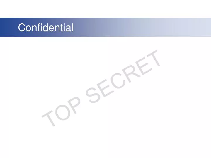 PPT - Confidential PowerPoint Presentation, free download - ID:768912