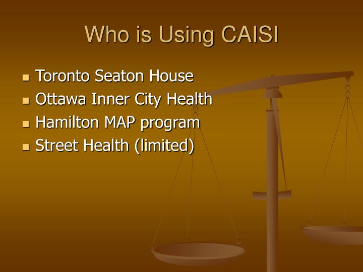 PPT - Client Access to Integrated Services and Information (CAISI) a ...