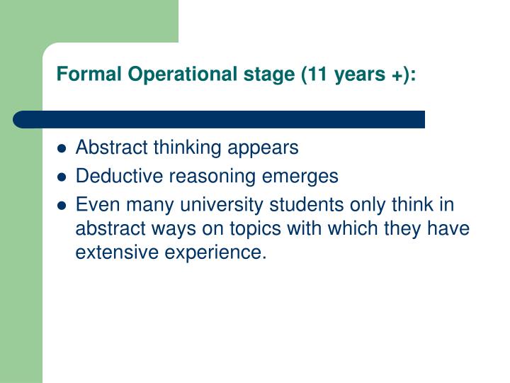 PPT - Child and Adolescent Development: Cognitive development ...