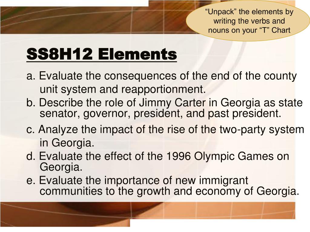 PPT - “Unpacking the Standards”: Modern Georgia and Civil Rights ...