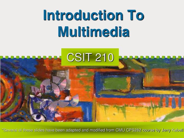 PPT - Introduction To Multimedia PowerPoint Presentation, free download ...