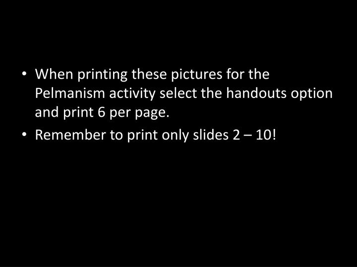 PPT - When printing these pictures for the Pelmanism activity select ...