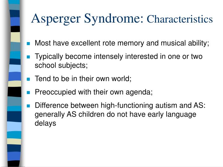 PPT - Asperger Syndrome Characteristics & Considerations Dickey LaMoure ...