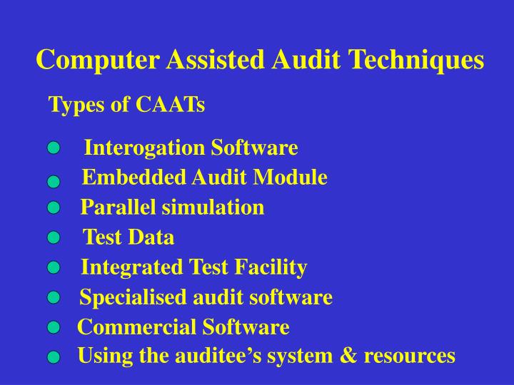 PPT - CAATs PowerPoint Presentation - ID:772825