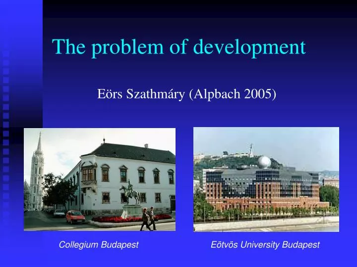 PPT - The problem of development PowerPoint Presentation, free download ...