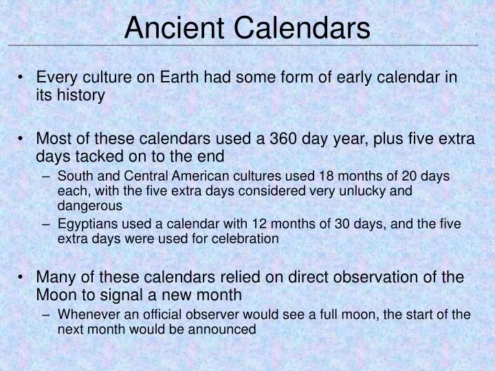 PPT - Ancient Calendars PowerPoint Presentation, free download - ID:773472