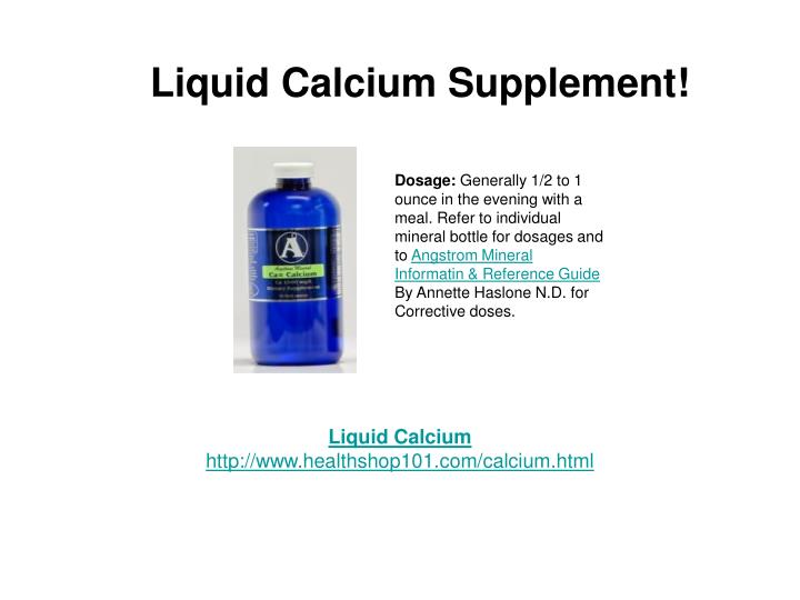 PPT - Best Liquid Calcium Suplement PowerPoint Presentation, free ...