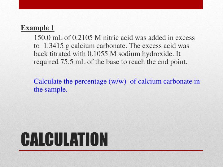PPT - BACK TITRATION PowerPoint Presentation - ID:773702