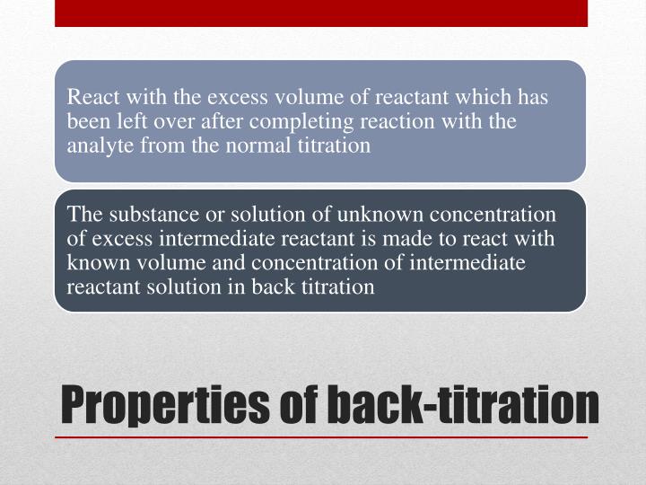 PPT - BACK TITRATION PowerPoint Presentation - ID:773702